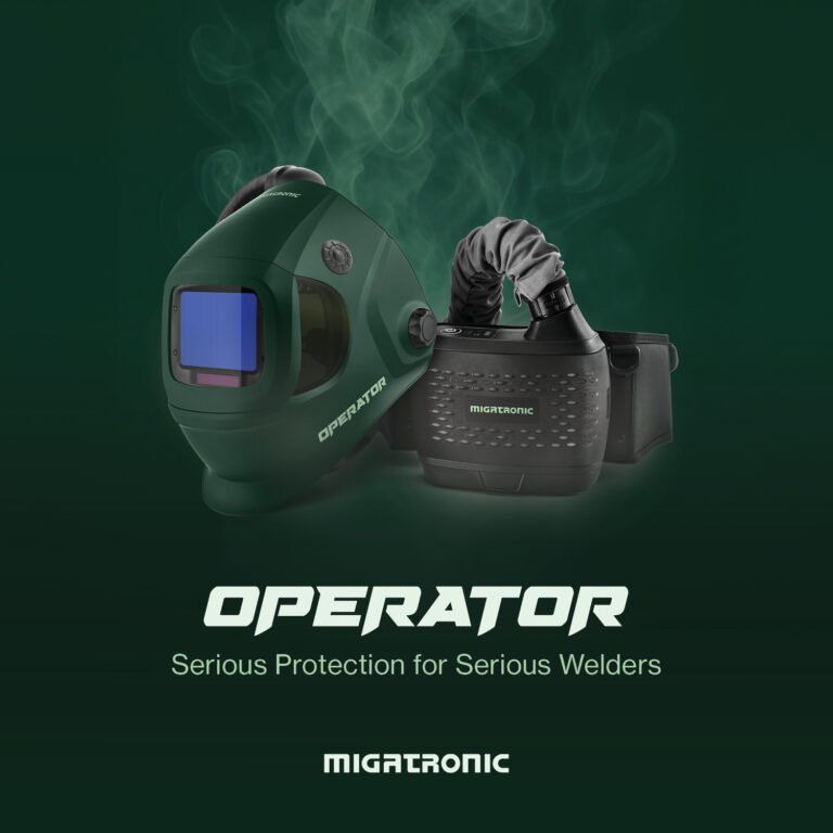 The Migatronic Operator Helmet with PAPR - Weldserv Uk Ltd